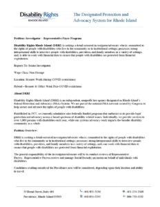 Rep-Payee-Investigator-1 | Disability Rights Rhode Island